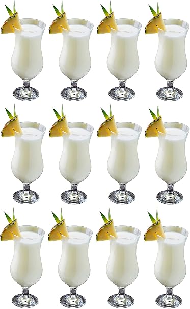 Amazon.com | Epure Venezia Collection 12 Piece Hurricane Glass Set ...