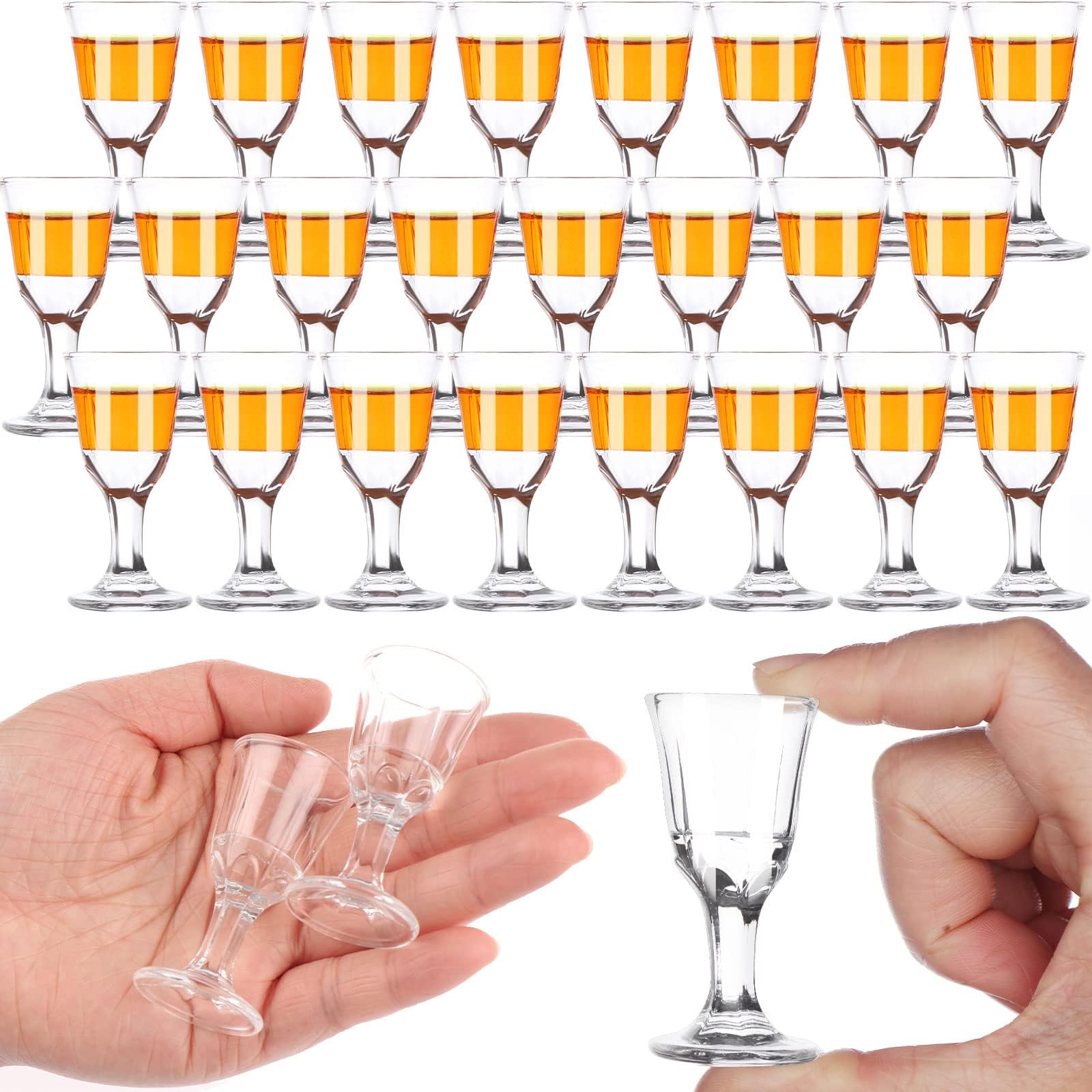 Amazon.com: 12 ml 0.4ounce Small Mini Shot Glasses set of 6 (only 12 ml)