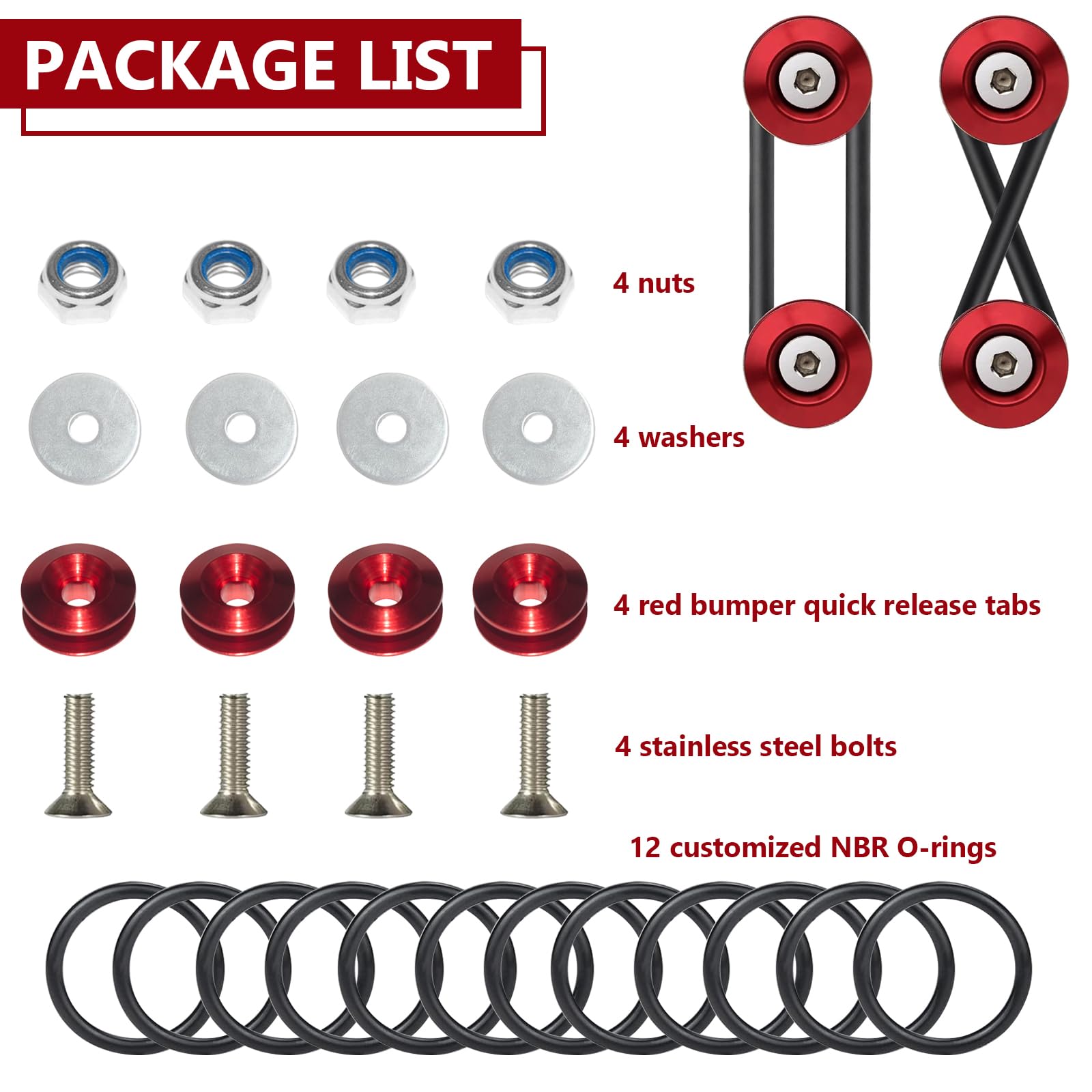Snapklik.com : Universal Car Bumper Quick Release Clips Fasteners Kit