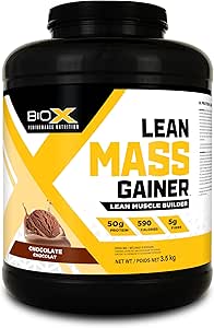 BioX Lean Mass Gainer | Low Lactose Sustained-Release Protein Matrix Gainer with No Added Sugar ...