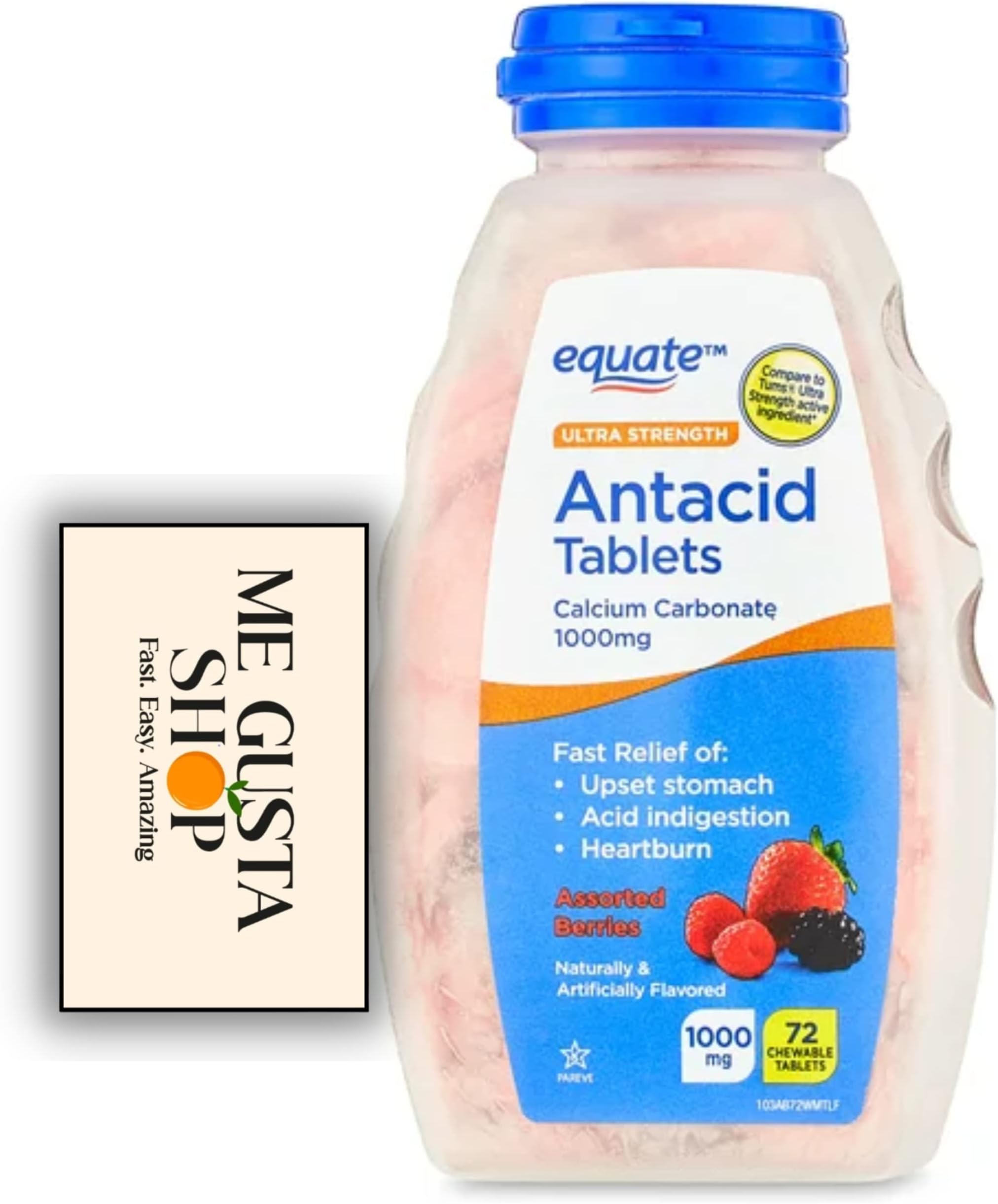 Amazon.com: Equate Extra Strength Smooth Chews Antacid Tablets ...