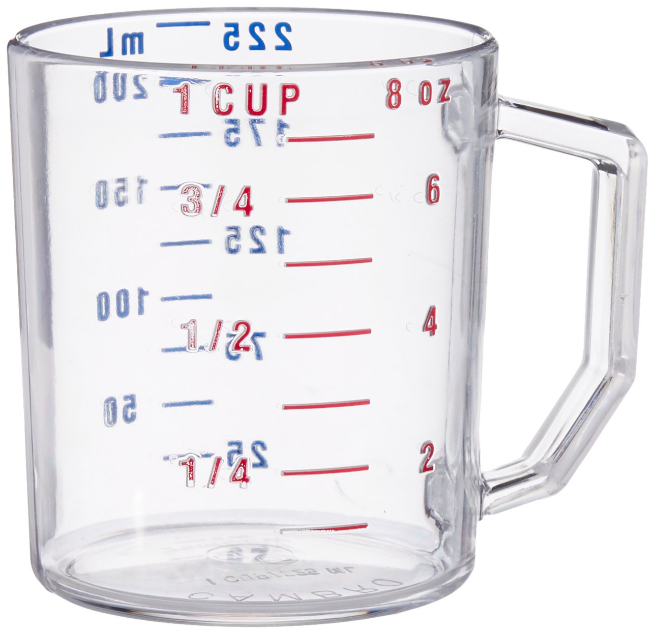 Cambro Camwear Polycarbonate Measuring Cup, 1-Cup Dry Measure, Clear ...
