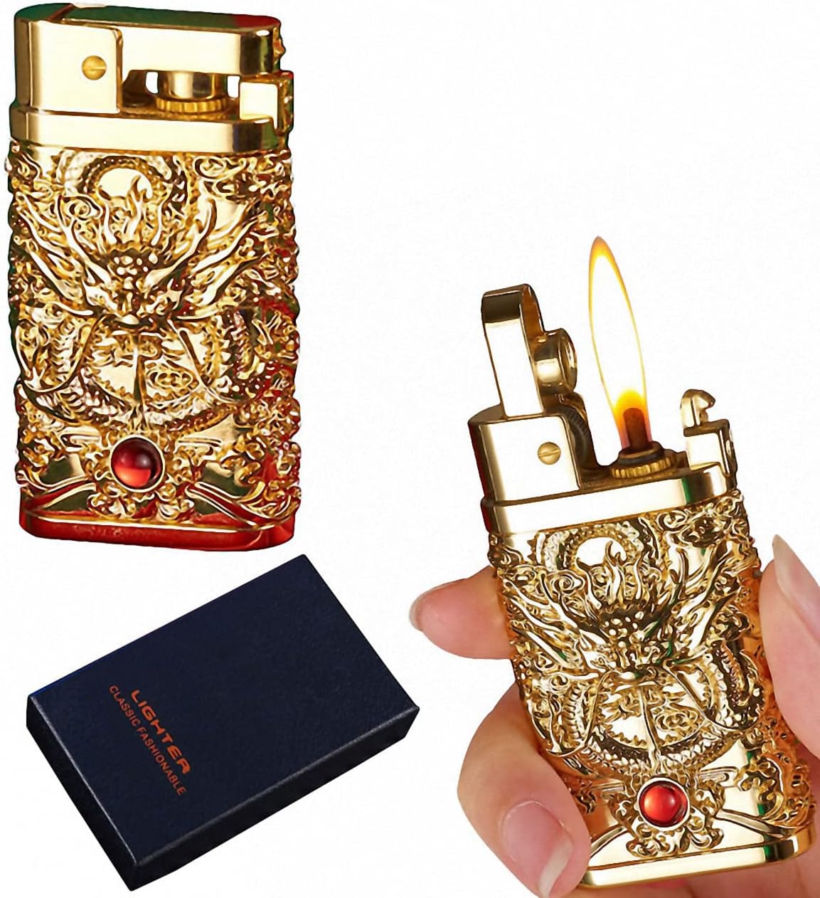 Amazon.com: Windproof Relief Dragon Lighter,Cool Lighters Reusable ...