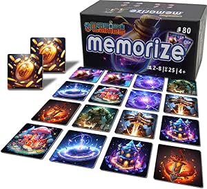 Oasis Games - Memorize® - Jeu de mémoire - 80 Cartes pour Adultes et ...