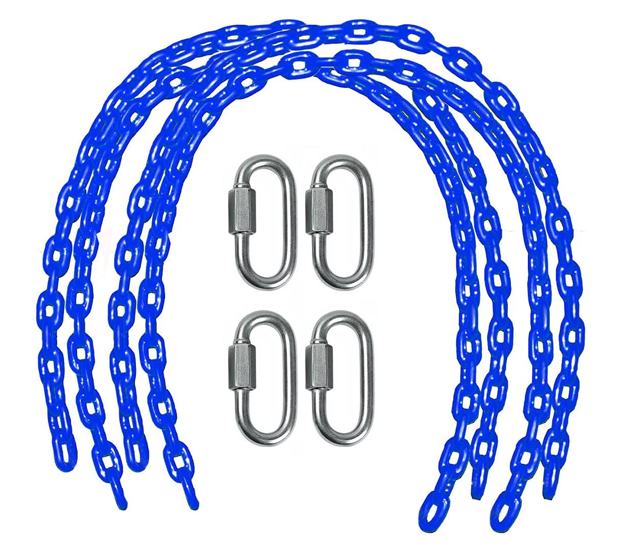 REZNOR 60 inch Swing Chains Set Fully Plastic Coated with 4 Quick Links ...