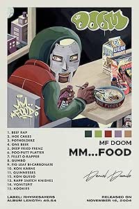 Amazon.com: MF Doom Poster MM Food Album Cover Poster Canvas Poster ...