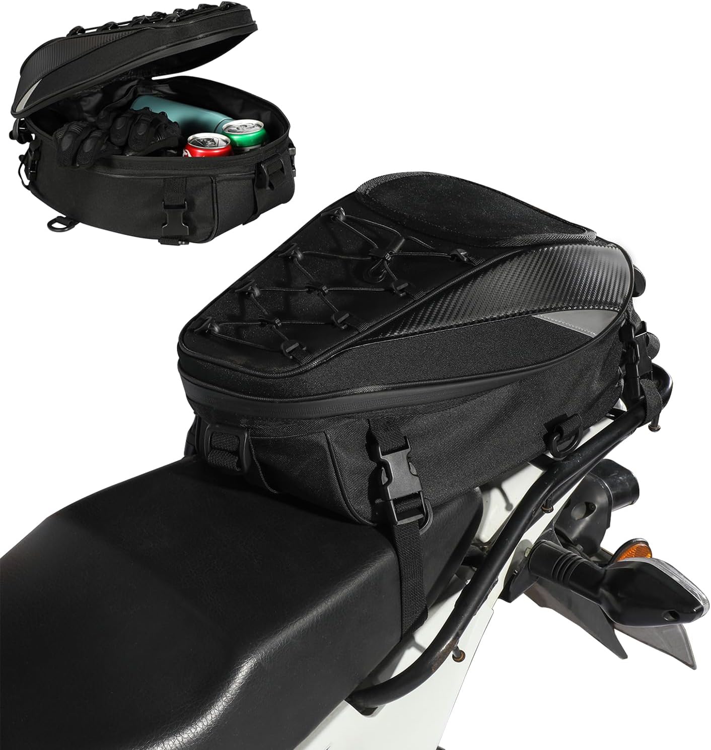 Amazon.com: CHANGCHENG motorcycle tail bag seat bag waterproof luggage ...