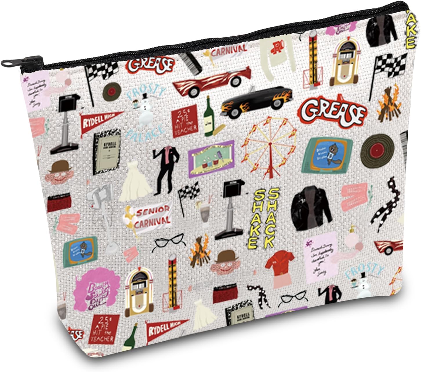 Amazon.com: FOTAP Grease Merch Grease Broadway Muscial Makeup Bag ...