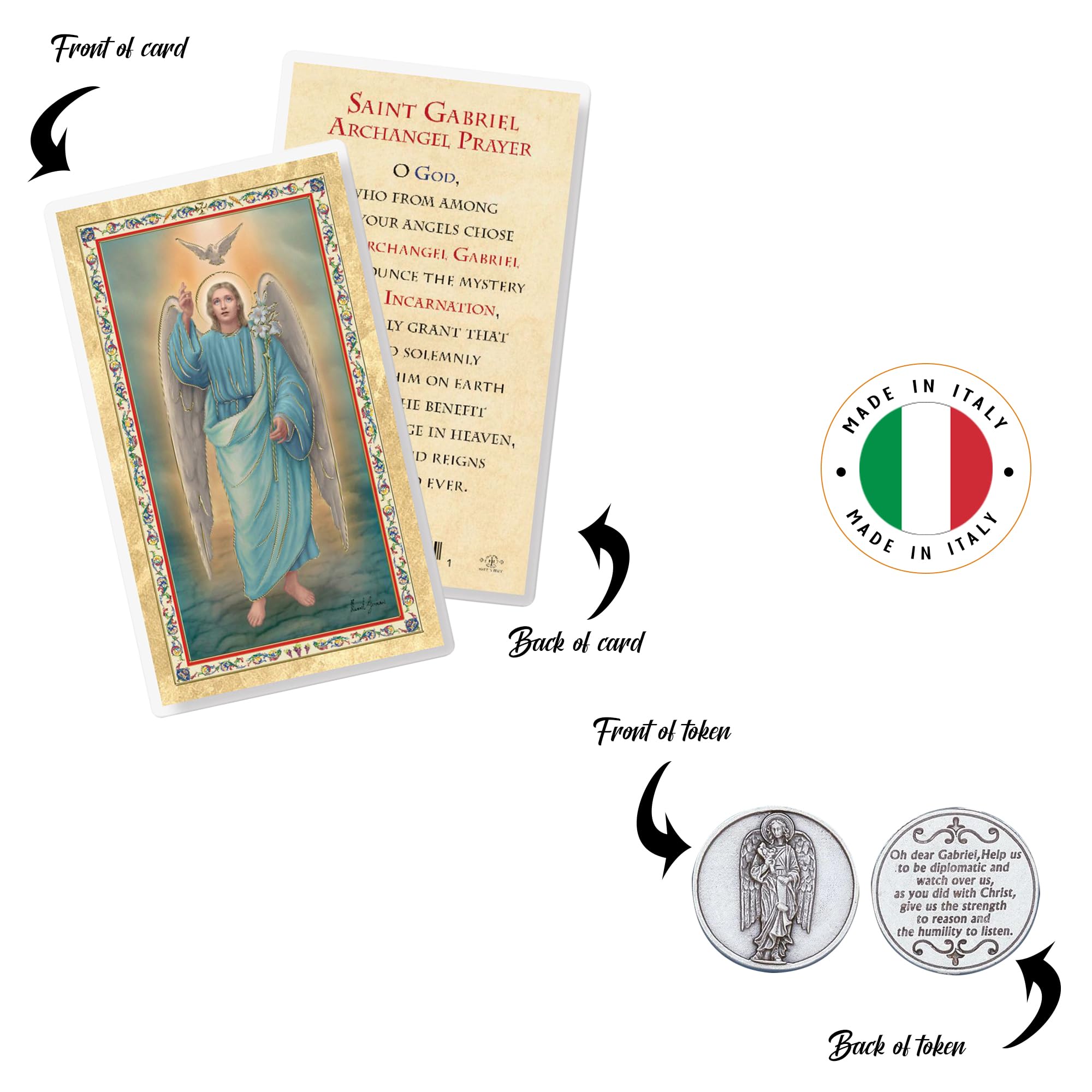 Snapklik.com : Saint Gabriel Prayer Card - St Gabriel Token, The Lords ...