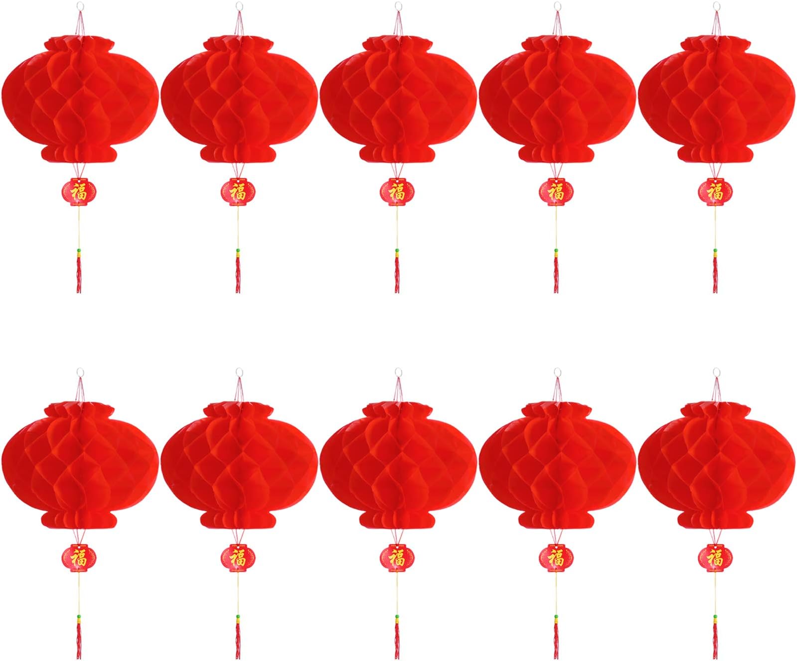 Chinese Festival and Celebration Paper Lantern, Chinese Lucky Red Fu 3D ...