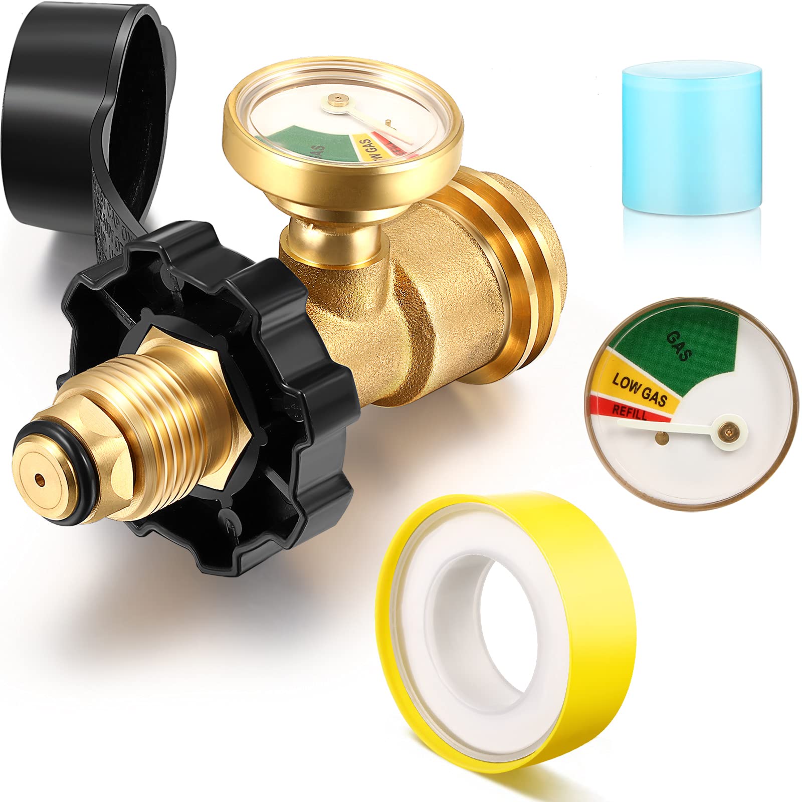 Buy Propane Tank Gauge Gauge with POL Connection for 5 to 100 Pound ...