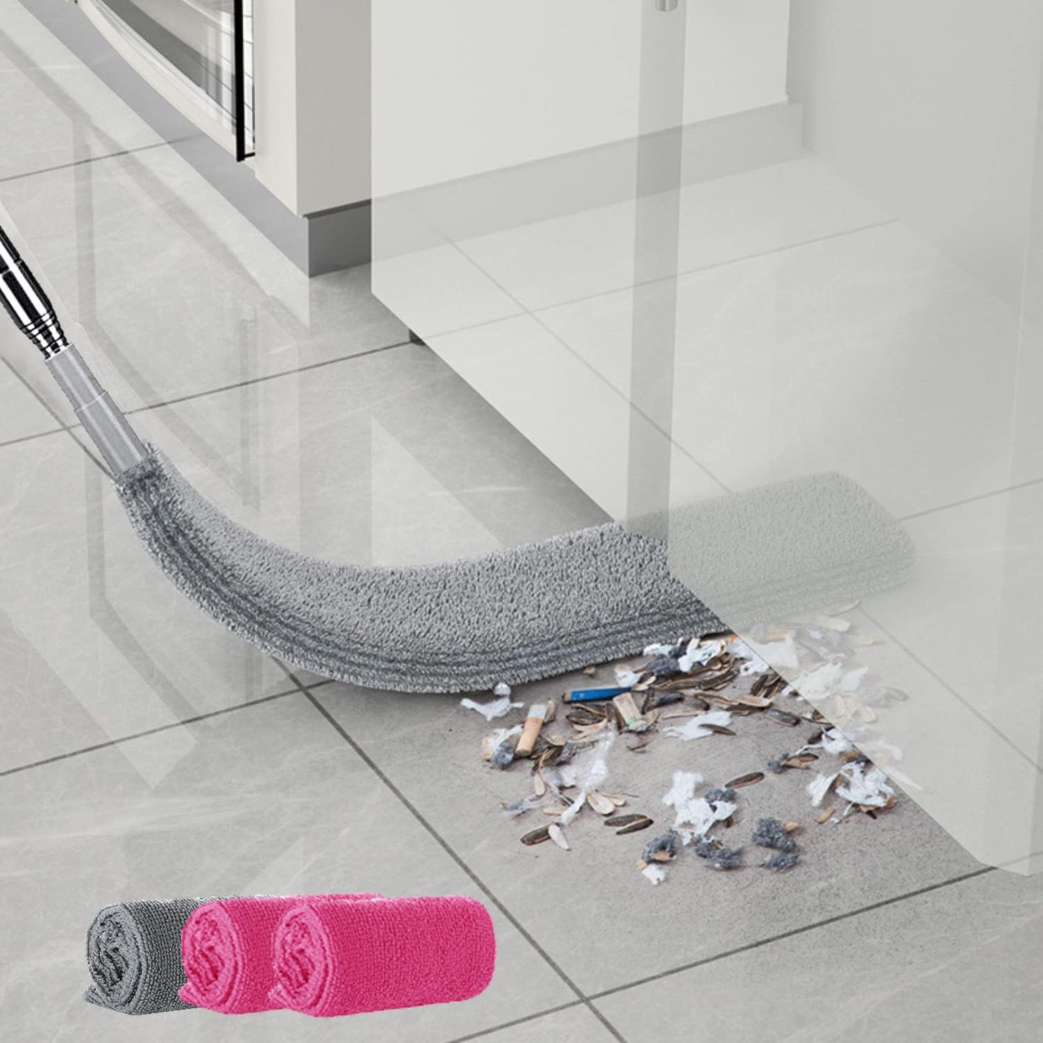 Amazon.com: MUOOU Under Appliance Microfiber Duster with Extendable ...