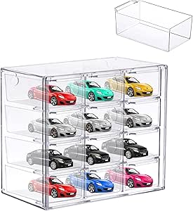 Amazon.com: Storage Case for 12 Model Car 1/64 Scale Toy Model Cars ...