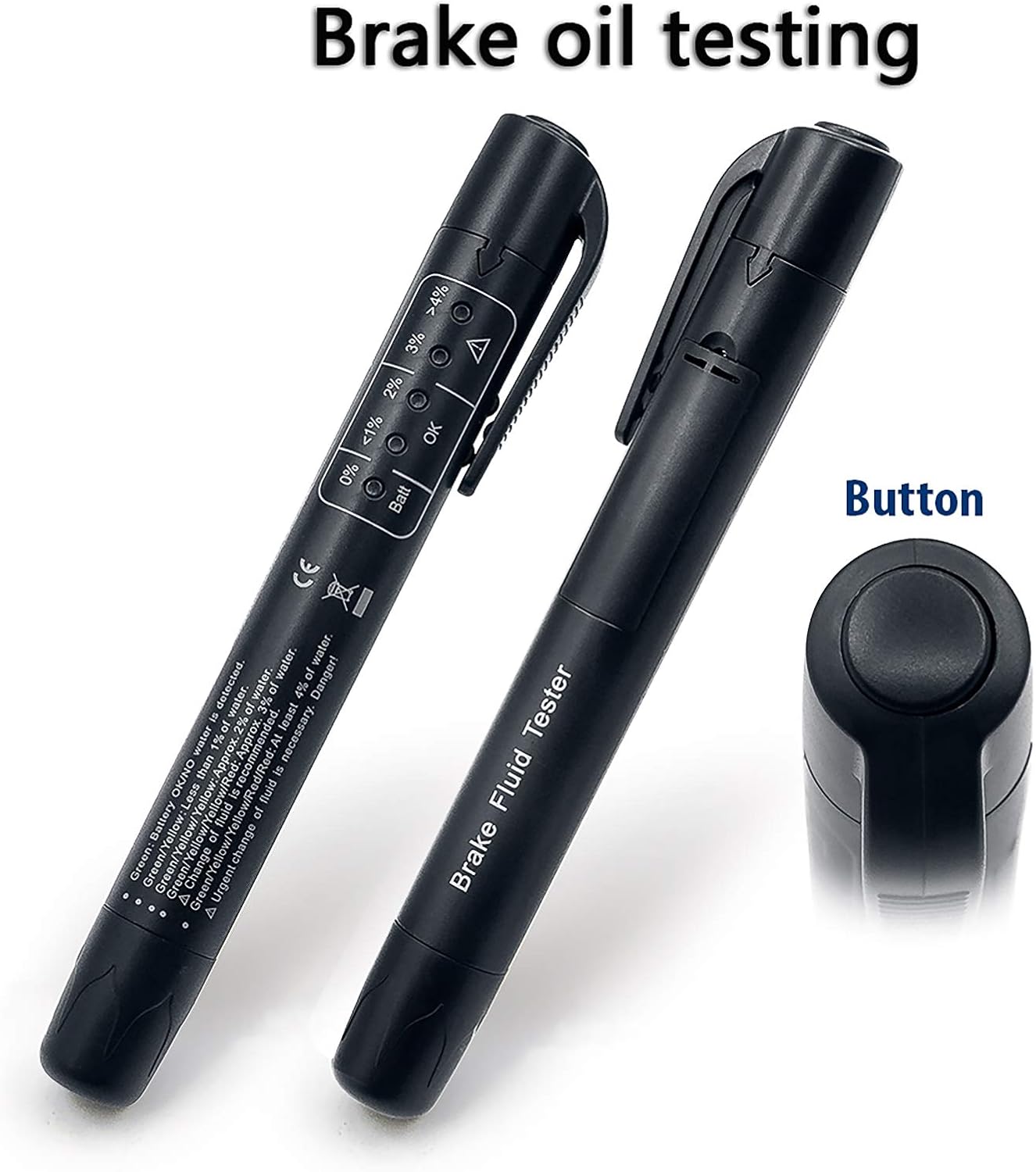 OurLeeme Brake Fluid Tester, 5 LED Auto Diagnostic Brakes Testing Pen ...