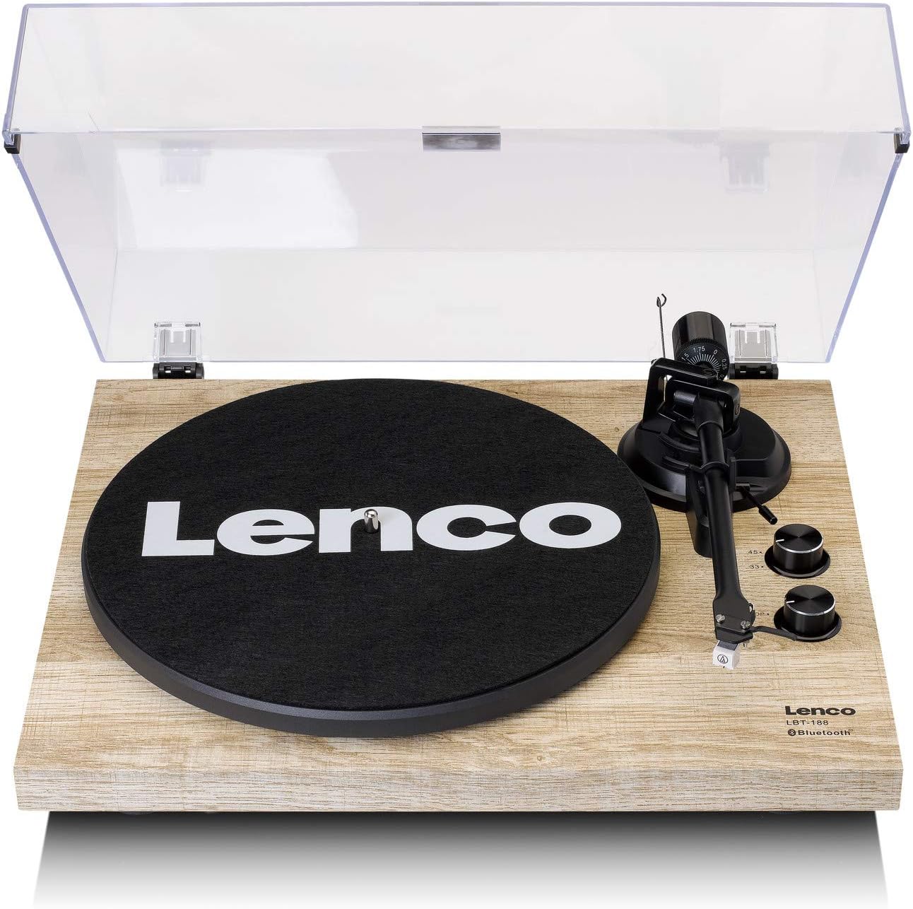 Lenco LBT-188 Turntable | Record Player with Bluetooth | USB Output for ...