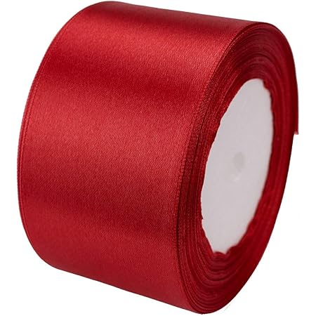 Amazon.com: Model Worker 2" Wide Solid Single Face Satin Ribbon 25 ...