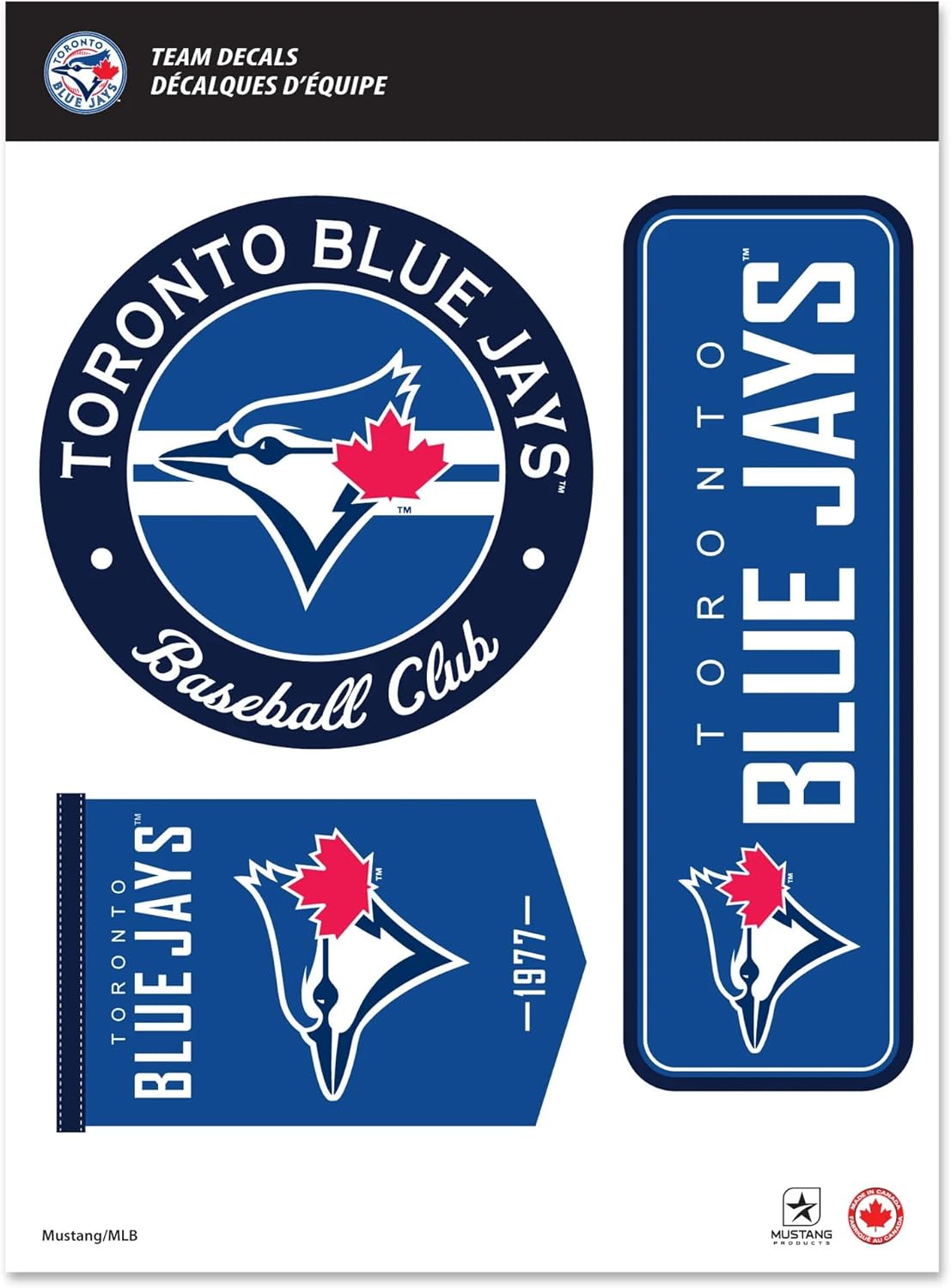 Toronto Blue Jays 8" x 11" Fan Decal Set : Amazon.ca: Sports & Outdoors