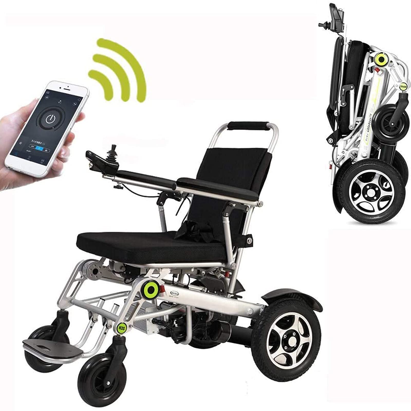 Buy Electric Wheelchair - APP Intelligent Control Mobile Wheelchair Full Automatic Folding Smart ...