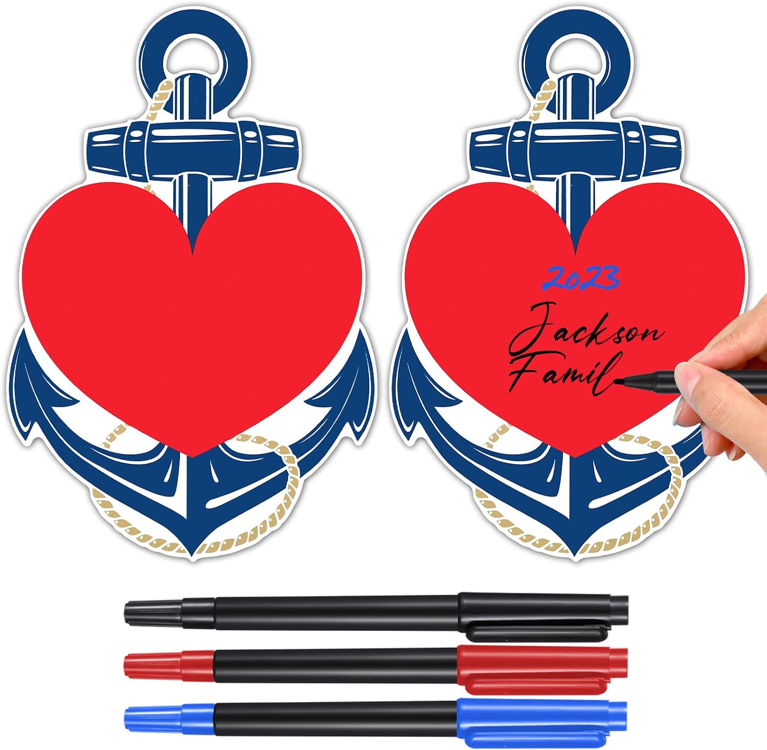 Amazon.com: Sherr 2 Pcs Cruise Door Magnets Anchor Car Magnets with 3 ...