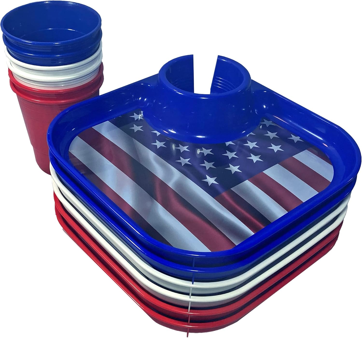 Amazon.com: GreatPlate Reusable Plates for Parties with Built-in Cup ...