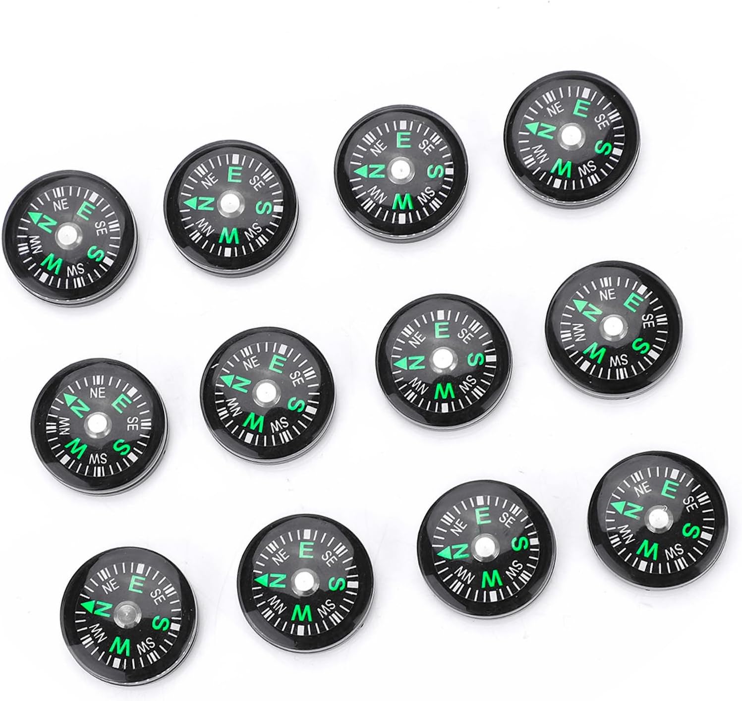 Amazon.com : 12 PCS 20mm Plastic Compass, Mini Compass Bulk Outdoor ...