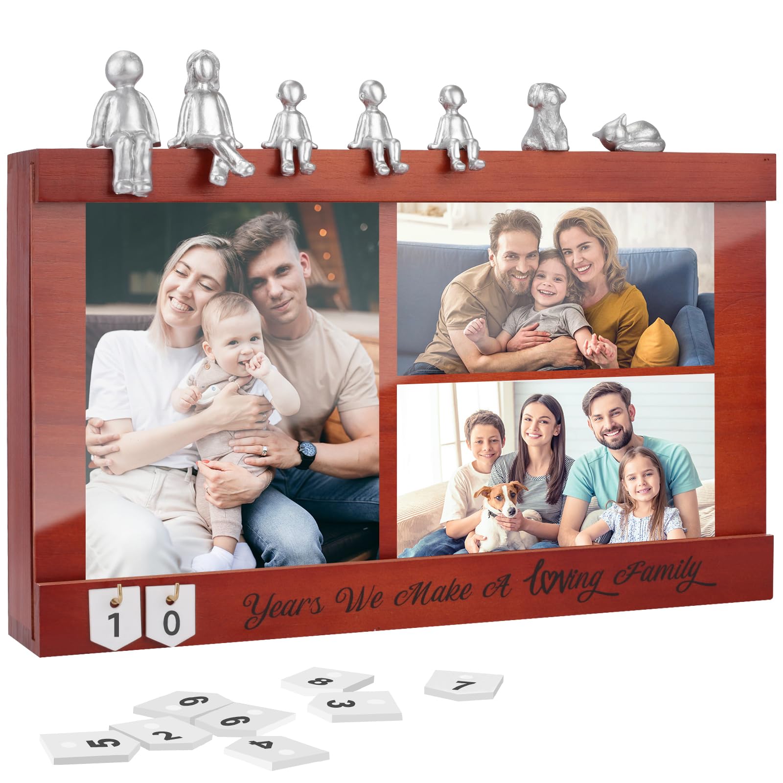 Personalized Wedding and Anniversary Keepsake Box with Family Statue ...