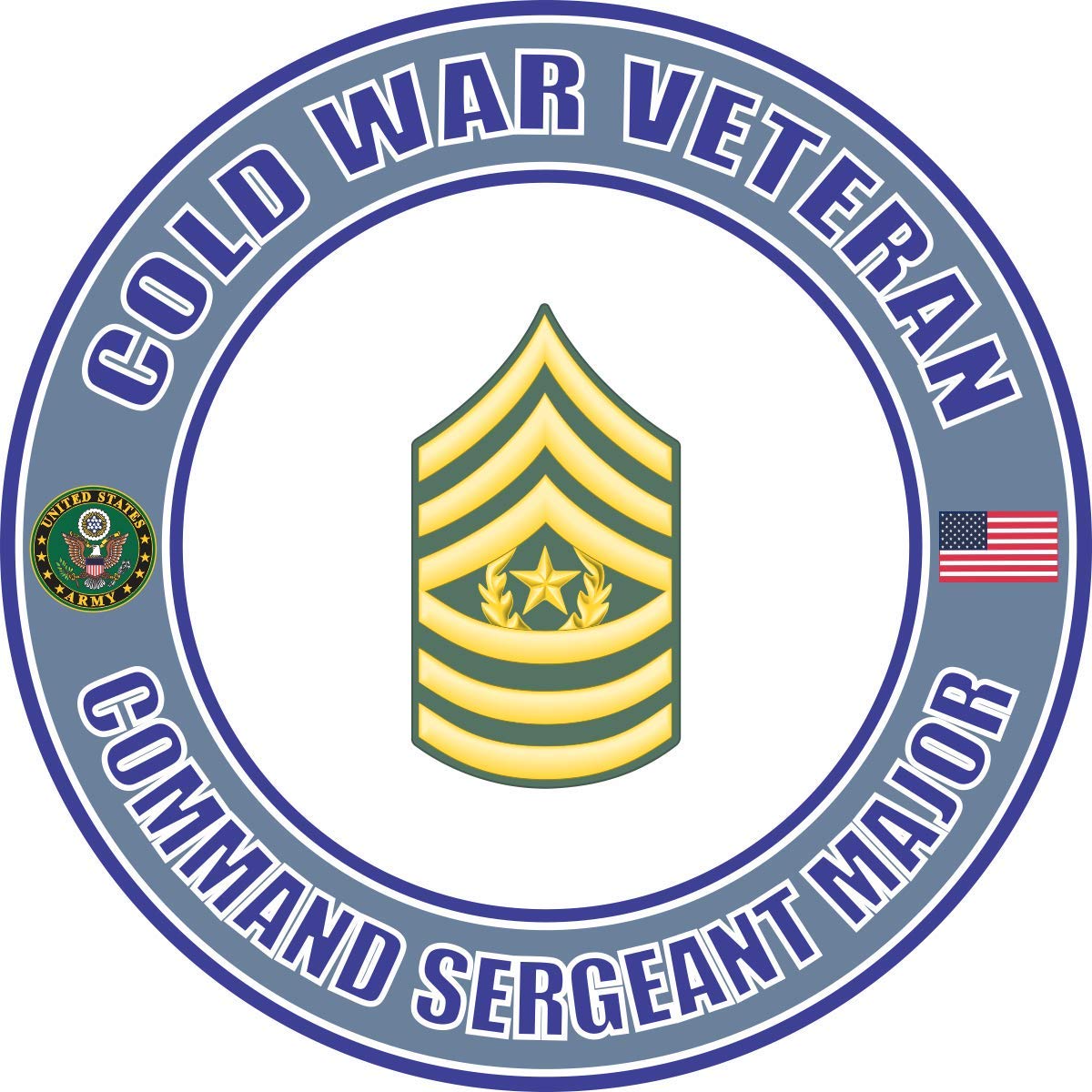 Us Army E9 Sergeant Major Insignia 5quot X 275quot Vinyl Decal E 9