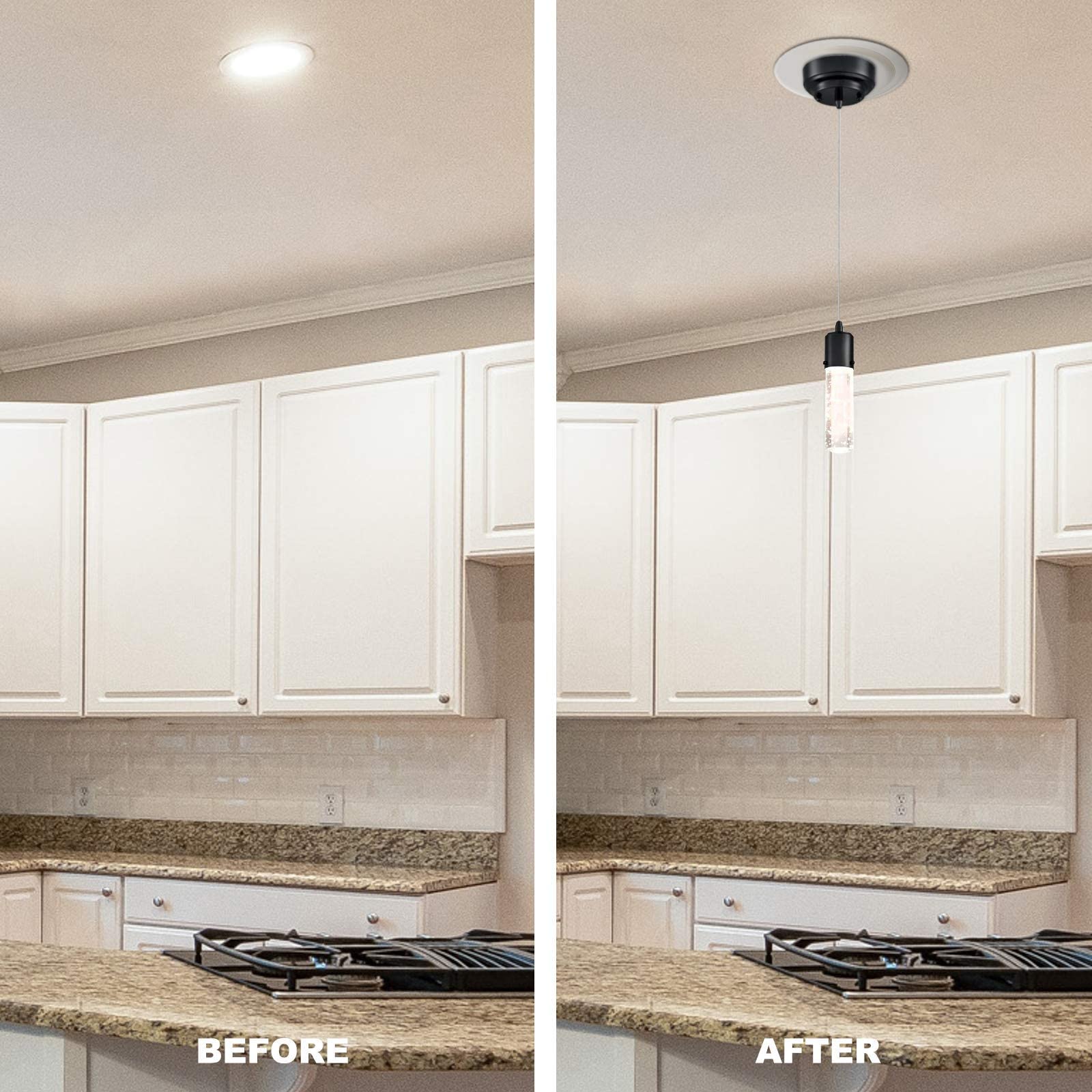 Before And After Regualr Recessed Lighting Lighting How Do I Convert