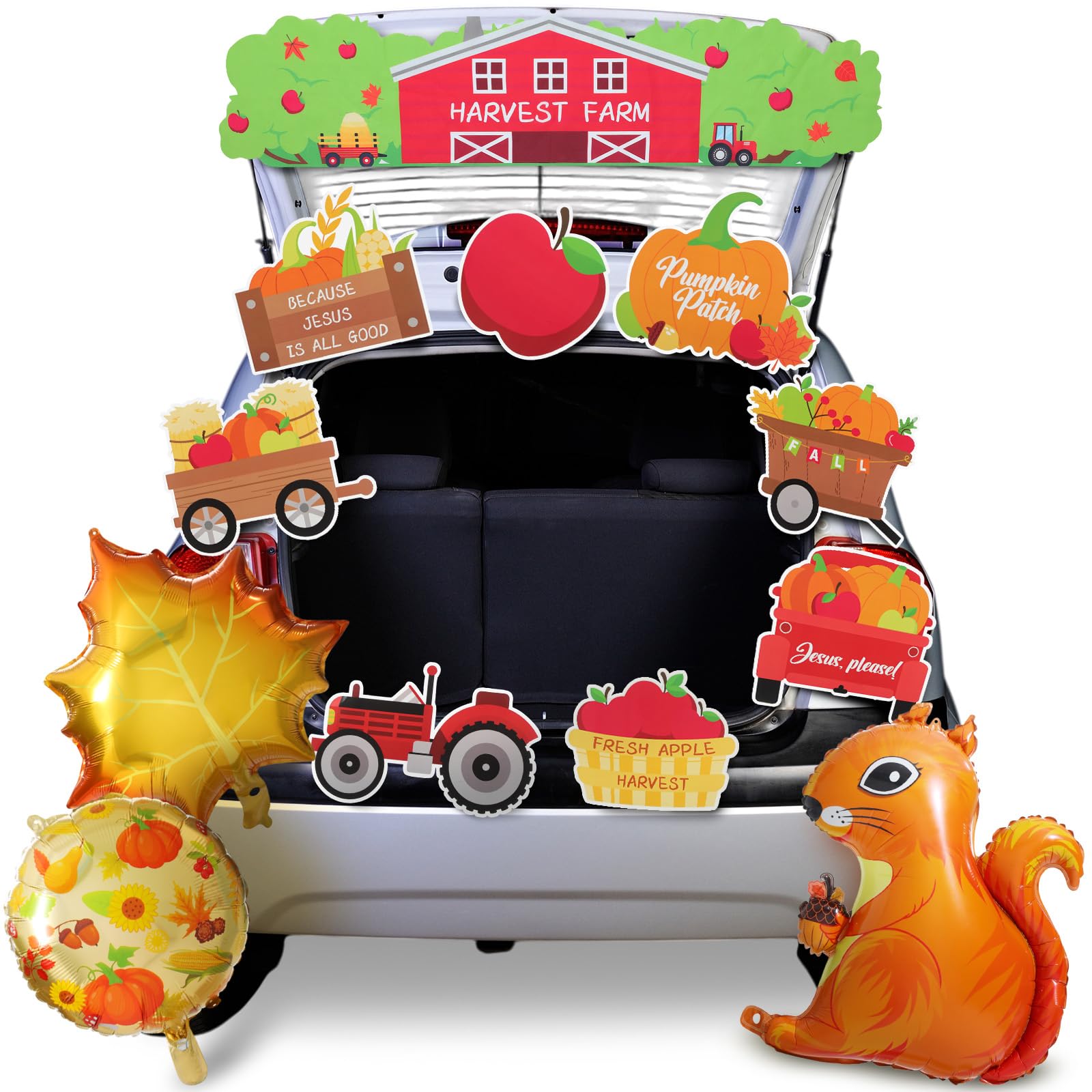Snapklik.com : Seematn 12 Pcs Halloween Fall Harvest Trunk Or Treat Car ...