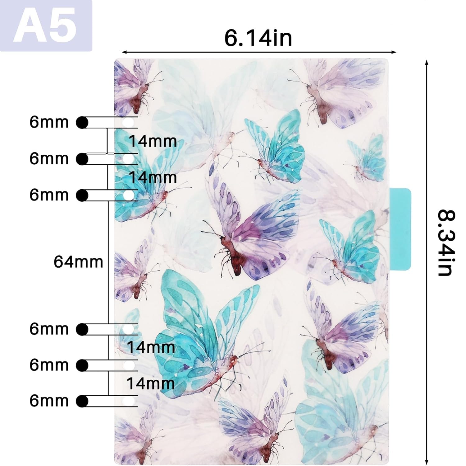 Snapklik.com : AUEAR, 12 Pack Binder Index Dividers A5 Plastic ...