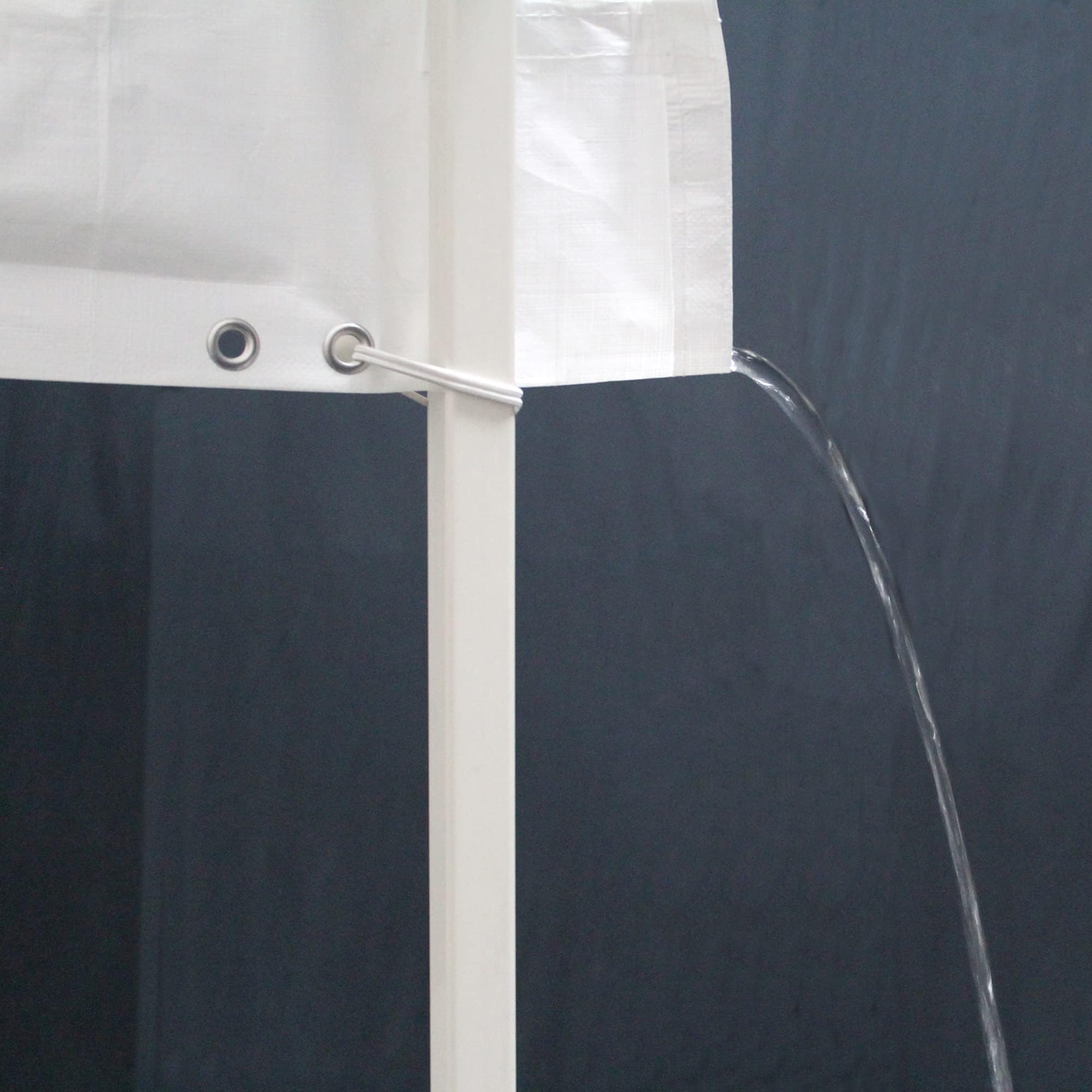 Amazon.com: Impact Canopy 20-Foot Canopy Tent Rain Gutter, White