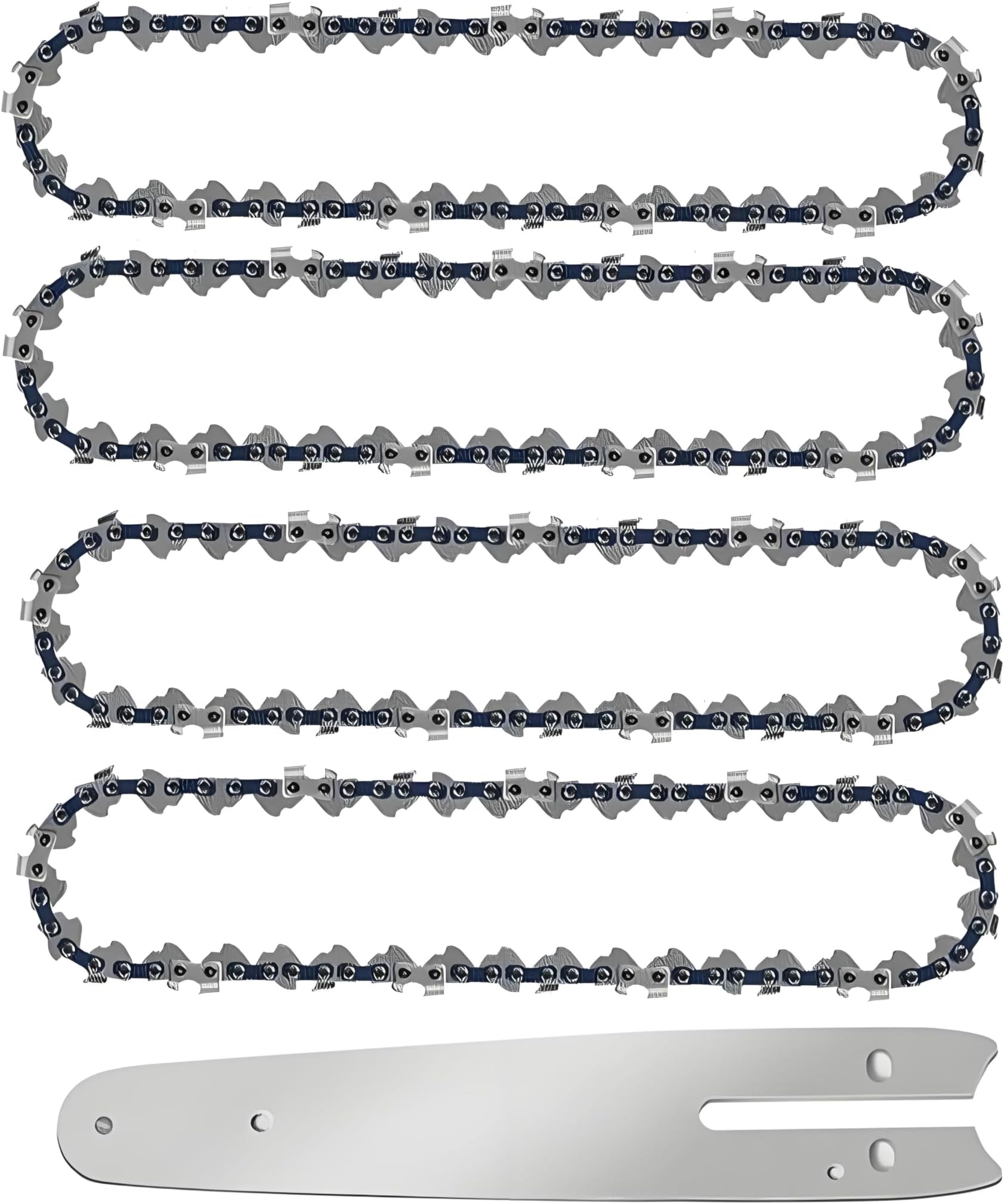 Amazon.com: 6inch Mini Chainsaw Chain, 4 chains and 1 guide bar 6-Inch ...