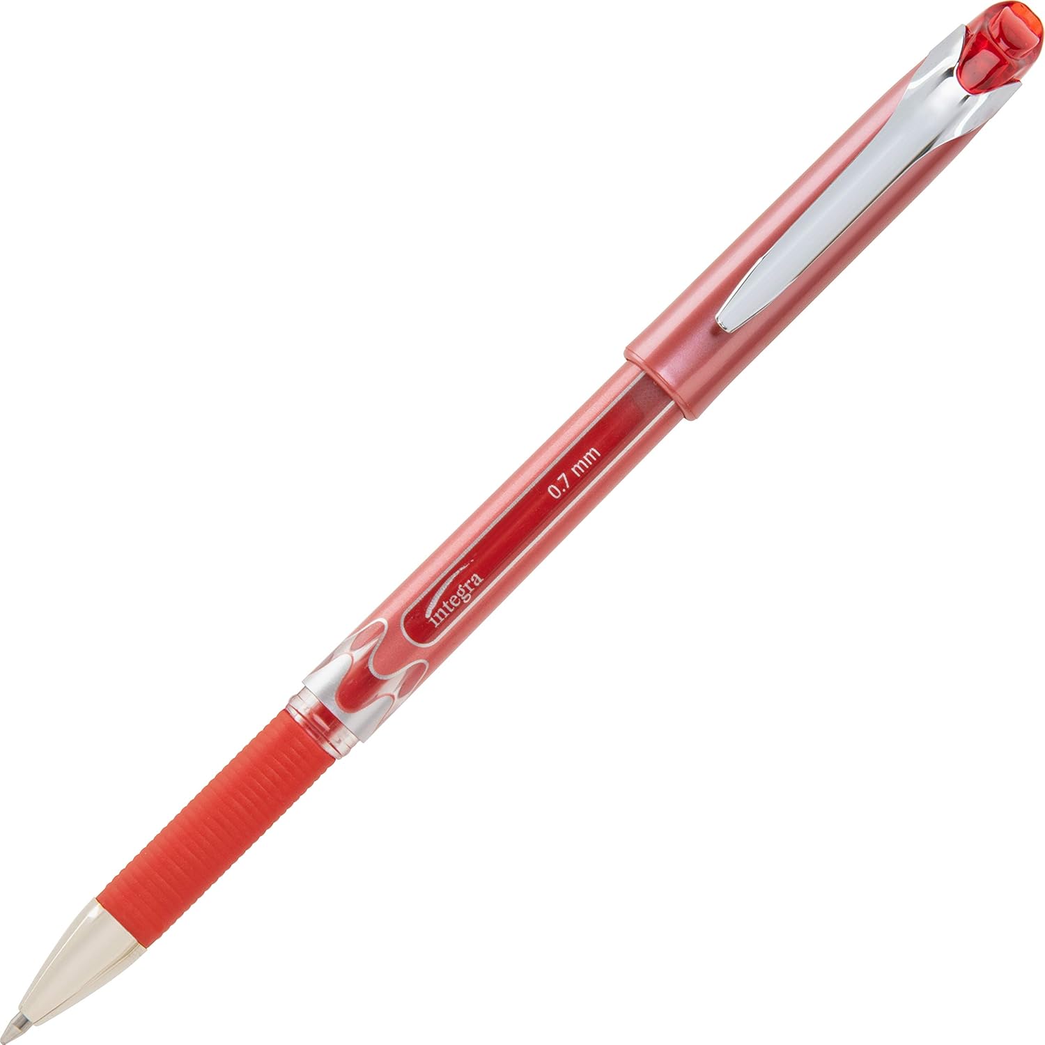Amazon.com: Integra Gel Stick Pen, Rubber Grip, 0.7mm, Red Ink ...
