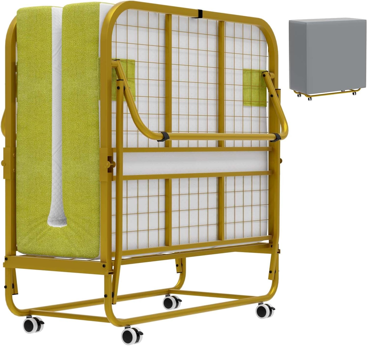 Amazon.com: Folding Bed with Mattress 5 inch, Memory Foam, 75x38 Twin ...