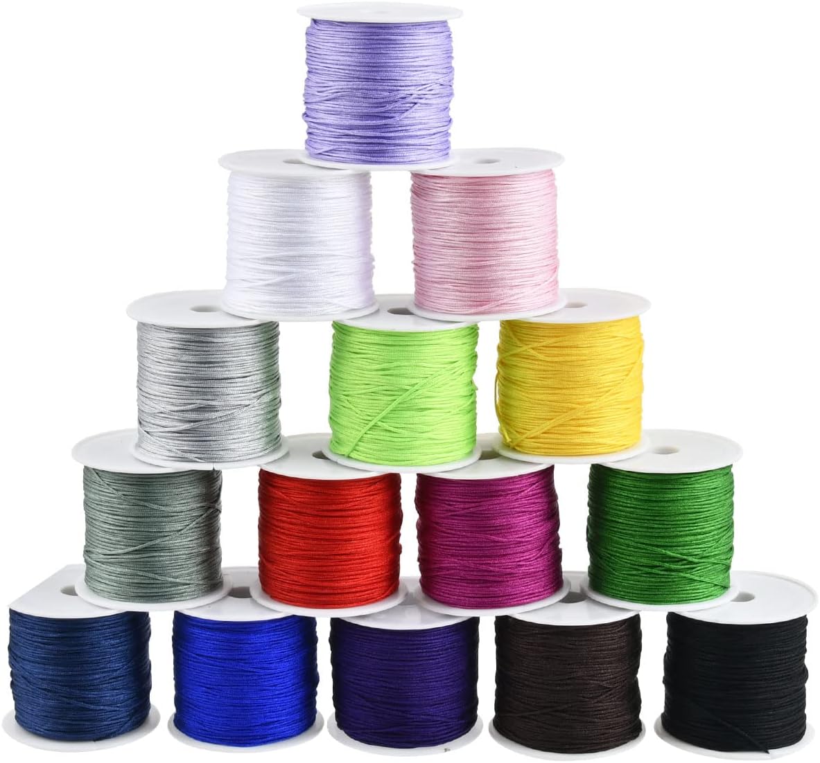 Amazon.com: BUYGOO 735 Yards 0.8mm Nylon Beading String Chinese ...