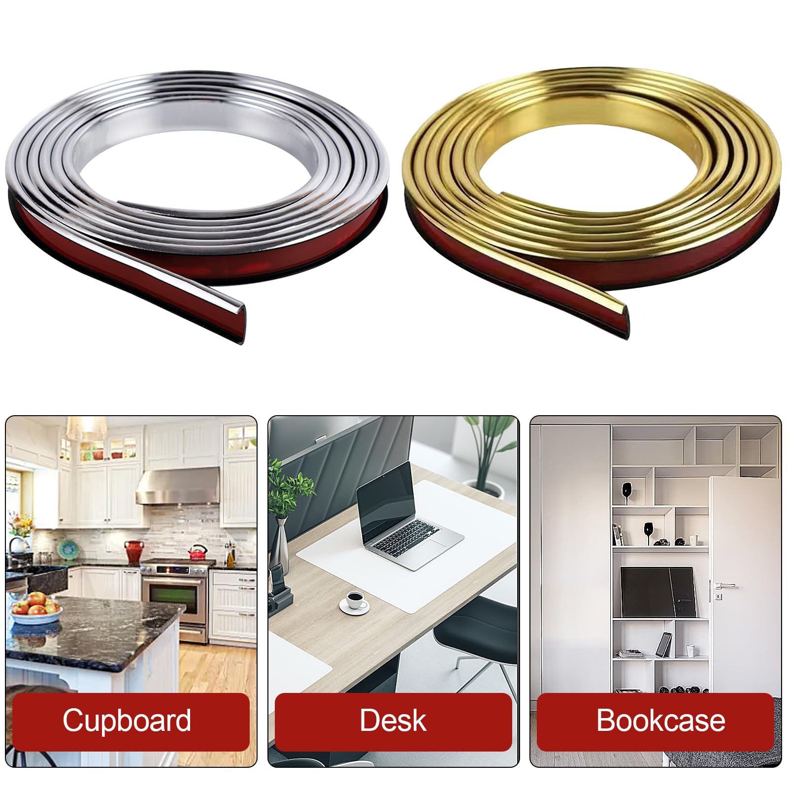 Snapklik.com : U-Shape Edge Banding, 16.4FT Veneer Edge Banding, PVC ...