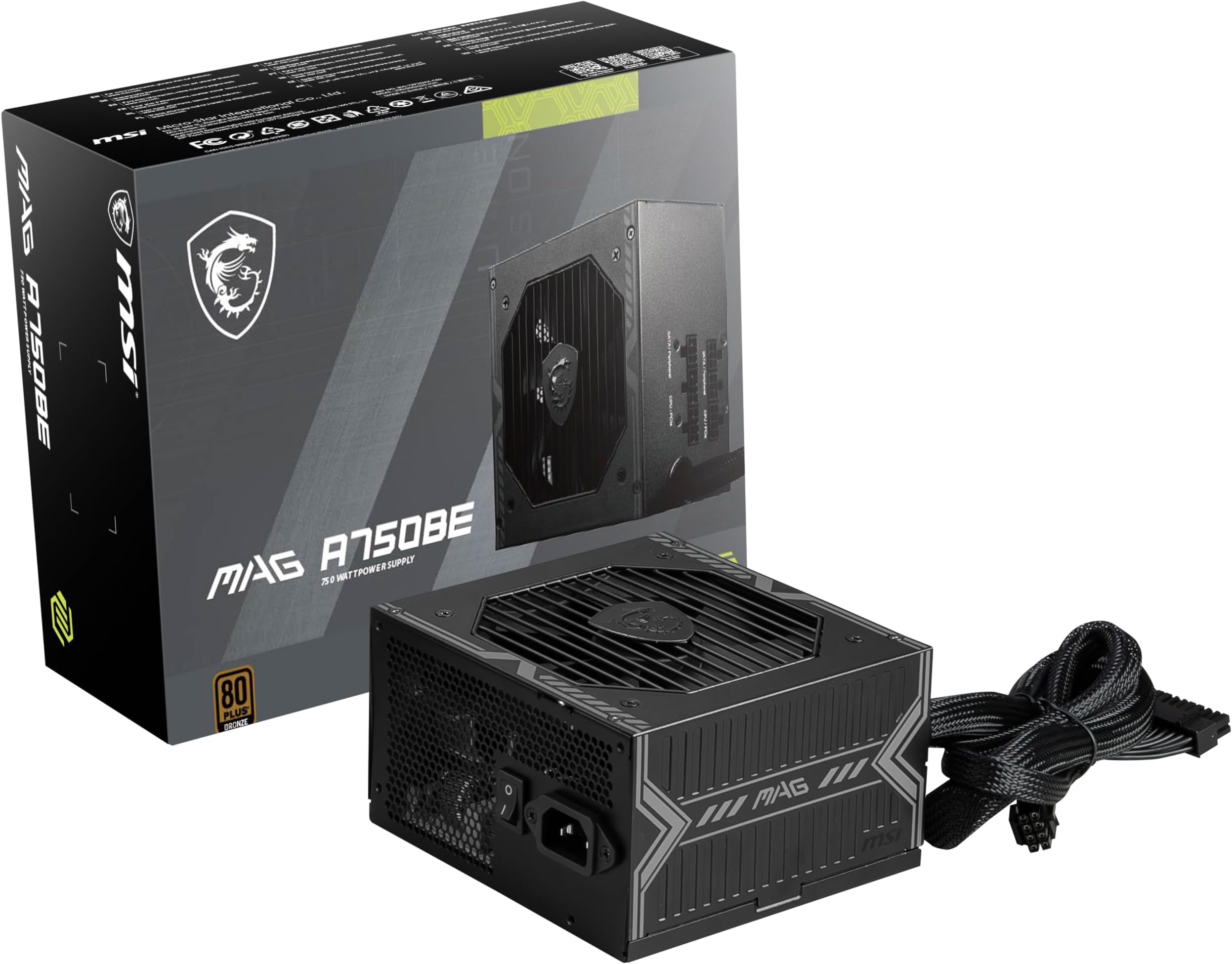 Amazon.com: CORSAIR CX750 80 Plus Bronze Non Modular Low-Noise ATX 750 ...