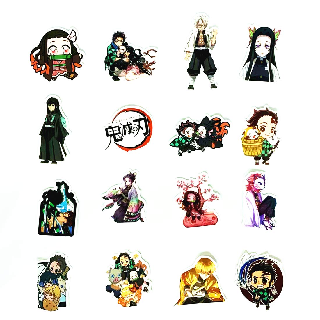 50PCS Demon Slayer Stickers,Kimetsu no Yaiba Stickers Anime Cartoon ...