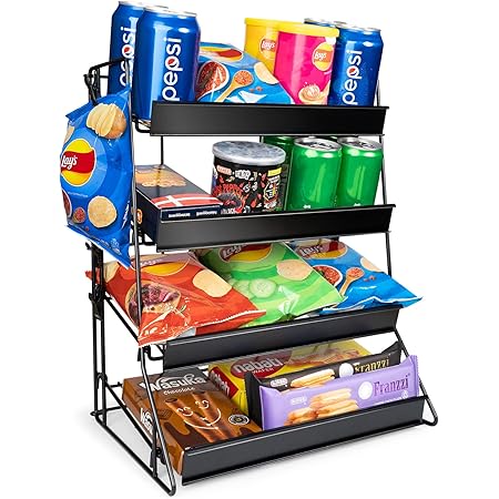 Amazon.com: Retail Display Rack, Countertop Snack Stand Organizer Shelf ...