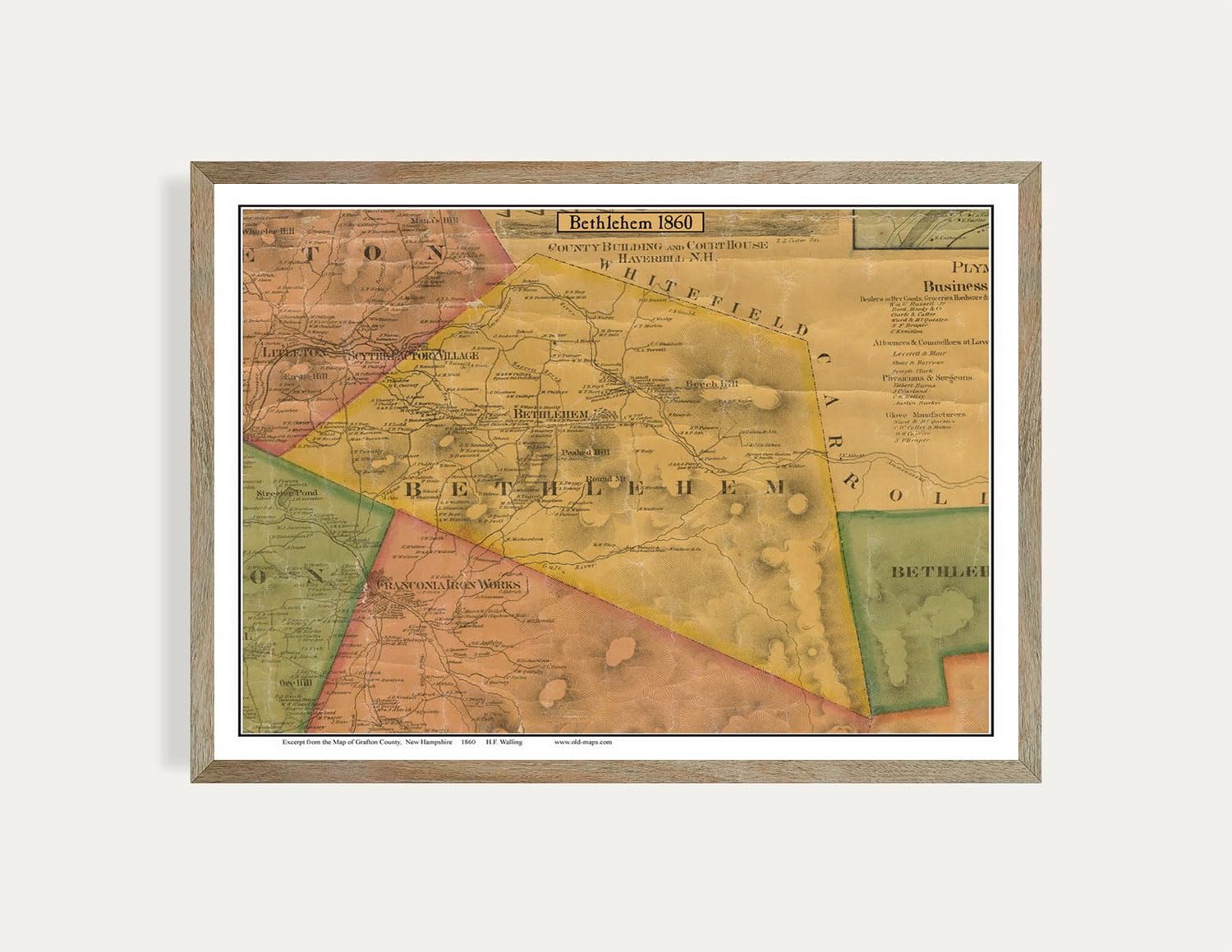 Ancient Bethlehem City Map