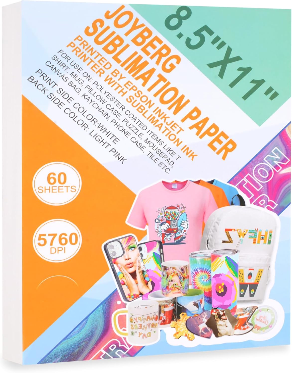 Amazon.com: Joyberg Sublimation Paper 8.5X11 Inch, Sublimation Paper ...