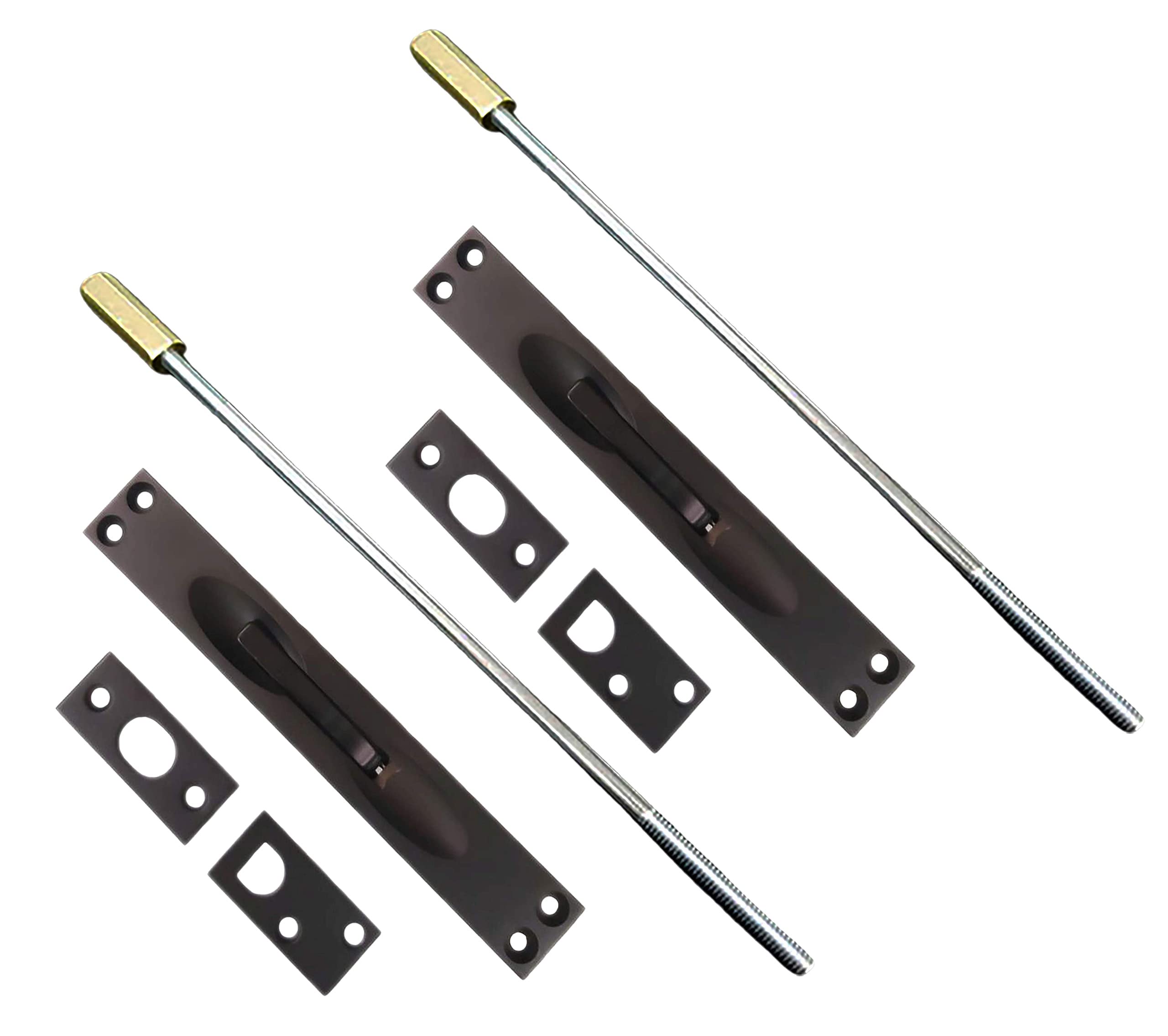 Snapklik.com : QCAA Solid Brass Extension Flush Bolt