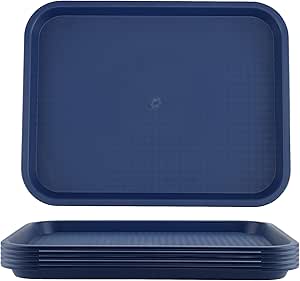 Amazon.com: ZOENHOU 6 Pack 14 x 10 Inch Plastic Fast Food Tray ...
