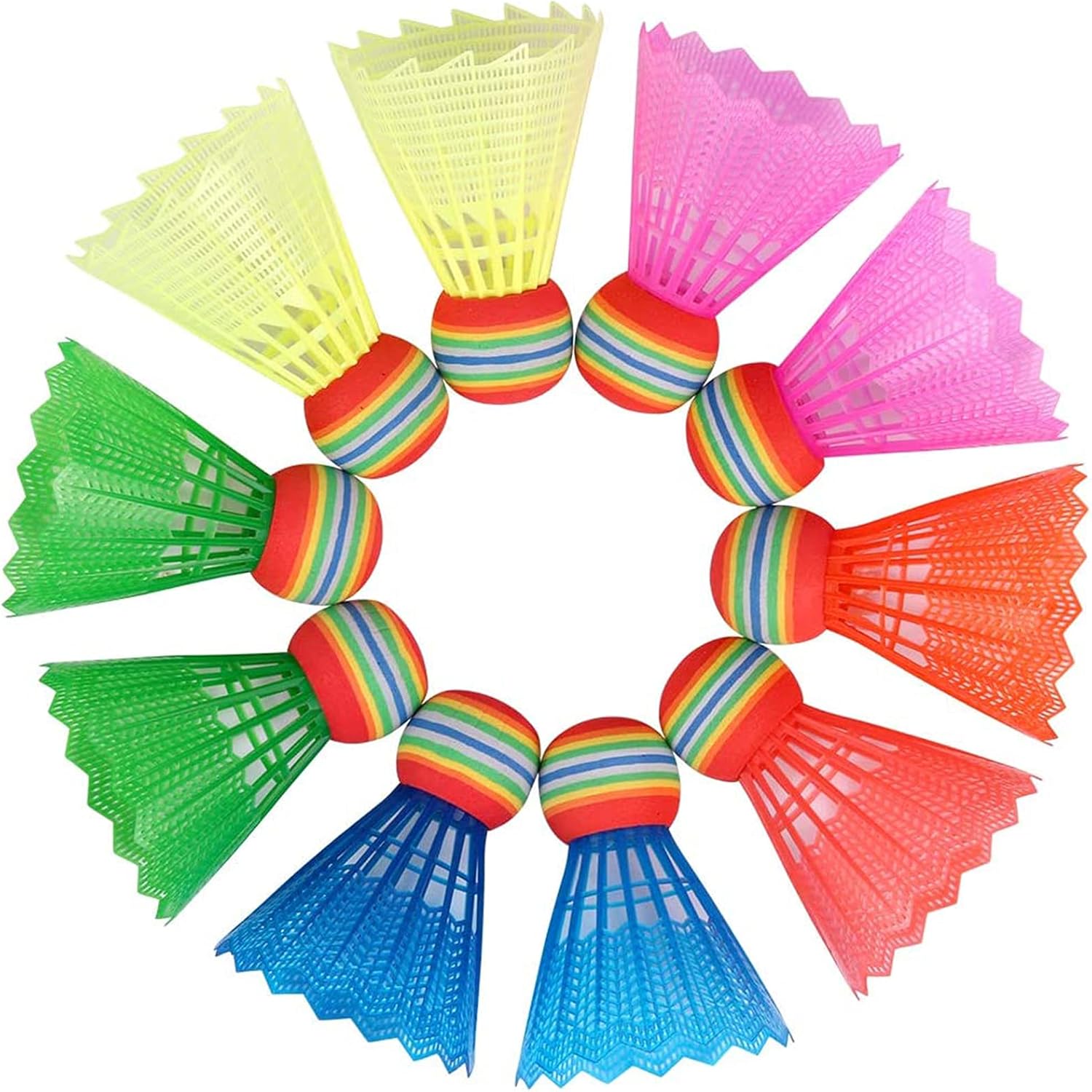 LIMEOW Nylon Feather Shuttlecocks Feather Badminton Training Badminton ...