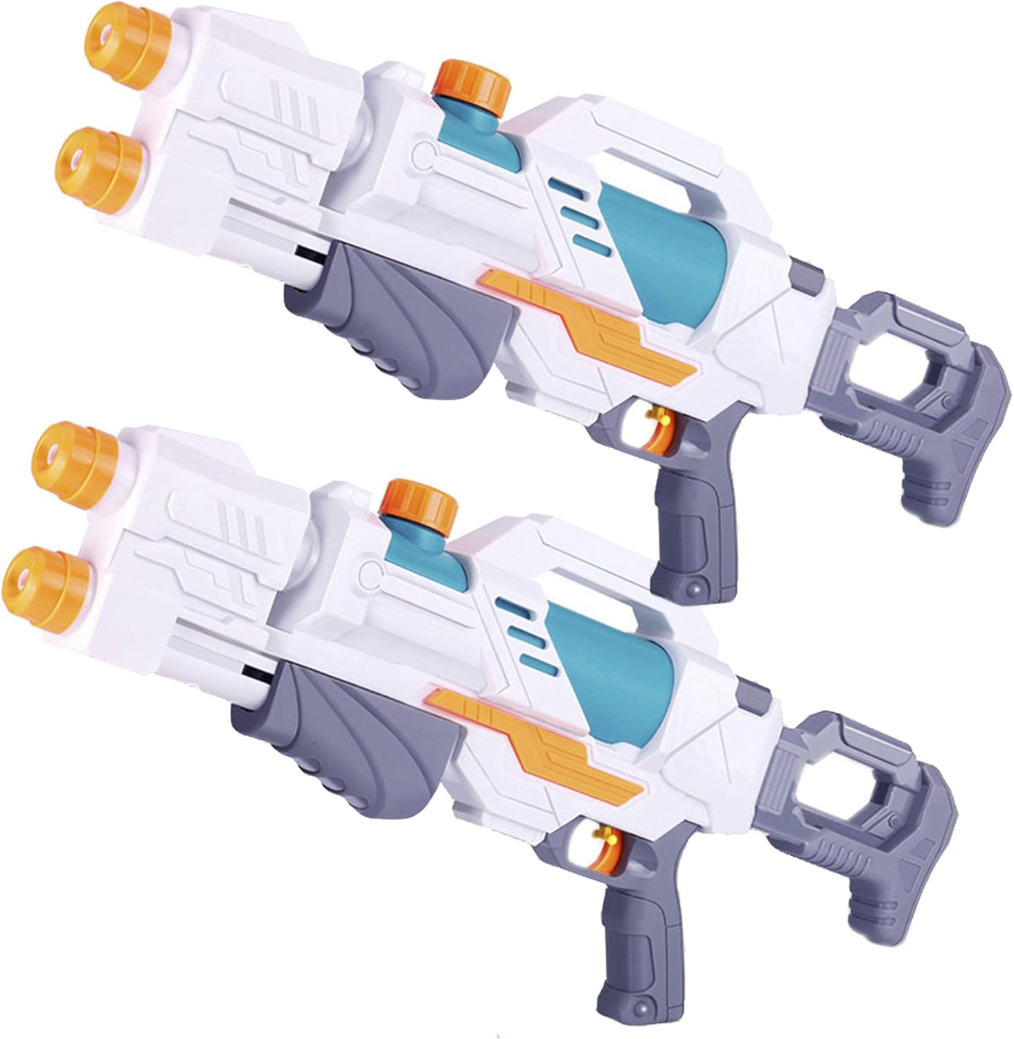 Dual Nozzle Water Gun 2-Pack 19.1″ Cannon Super Water Gun Water High ...