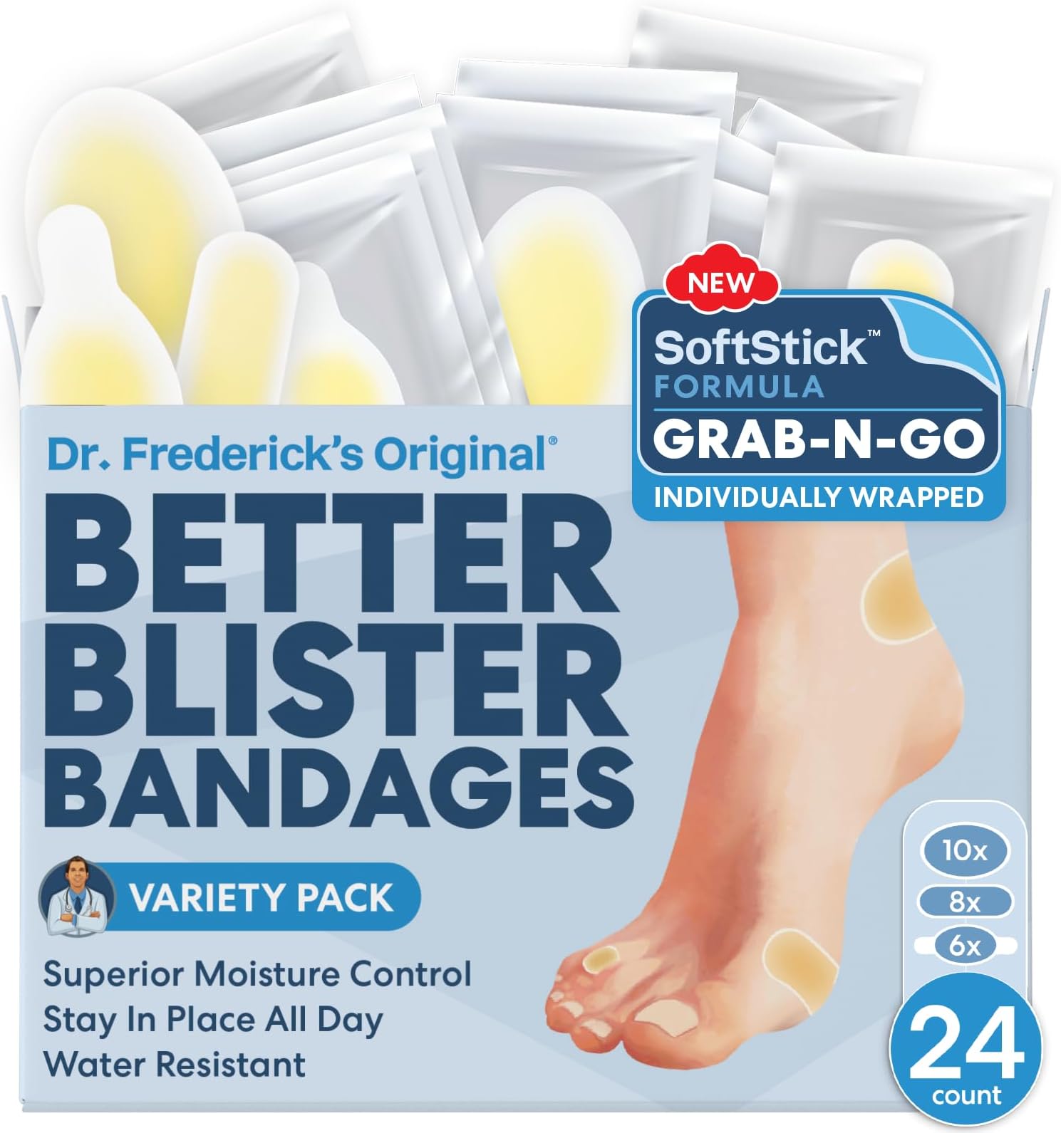 Amazon.com: Dr. Frederick's Original Better Blister Bandages - 12ct ...