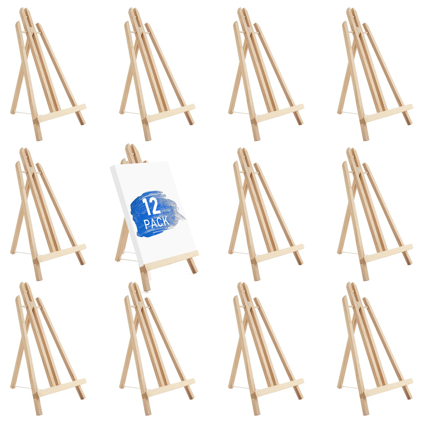 Snapklik.com : Falling In Art 16 Inch Wood Easel Stand, Tabletop Display Stand A-Frame Artist ...