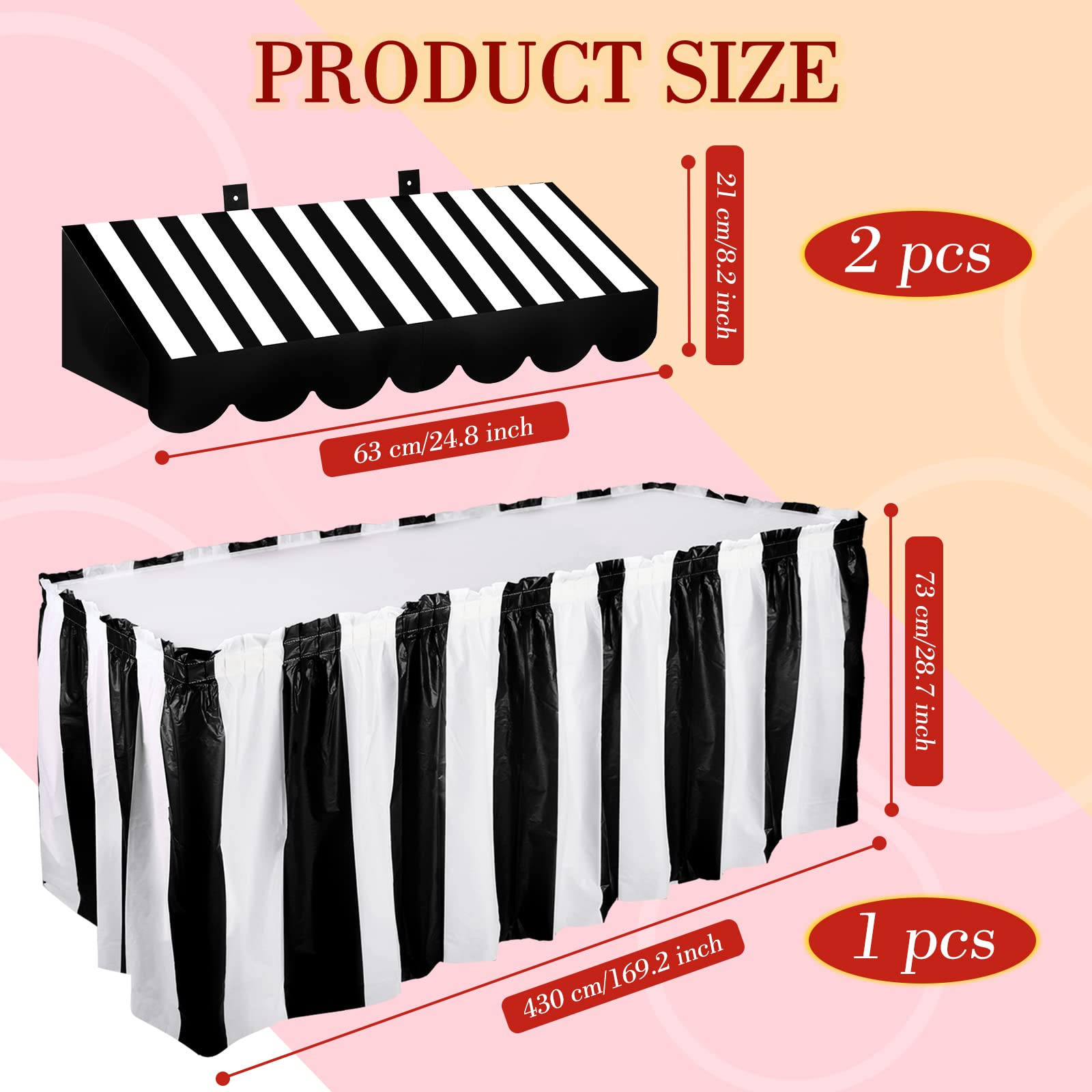 Snapklik.com : Tallew 3 Pcs Circus Awning Decorations Carnival ...