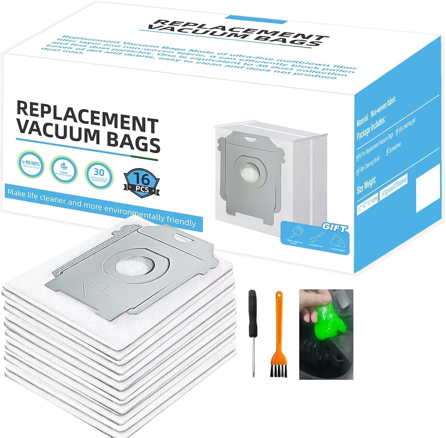 Amazon.com - Vacuum Bags for Compatible iRobot Roomba robot With (6)