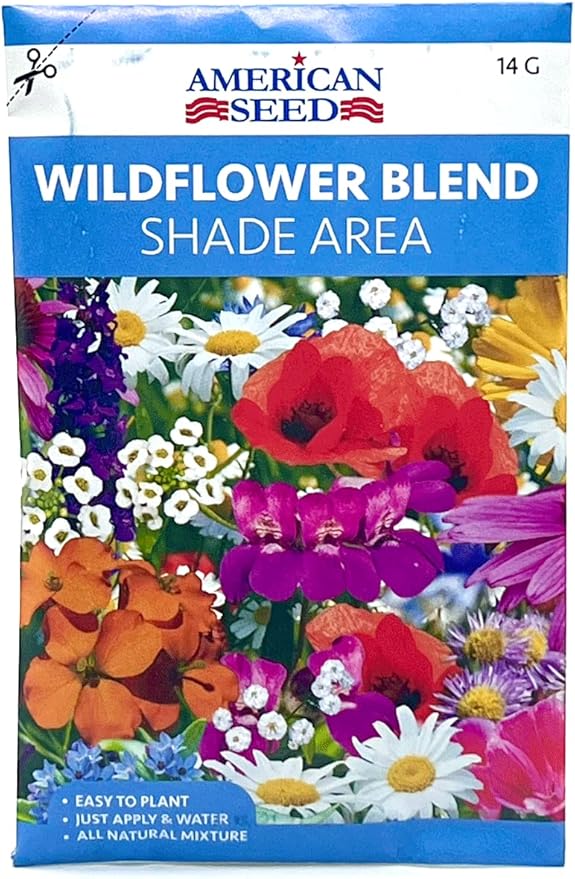 Amazon.com : American Seed Shade Mix, Wildflower Blend, 100 Square Foot ...